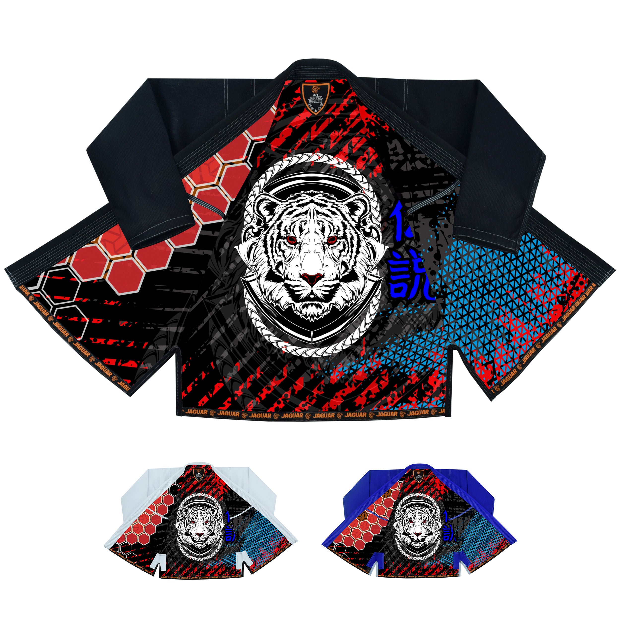 Jaguar Pro Gear - White Tiger Inner Sublimated - Pro Brazilian Jiu Jit